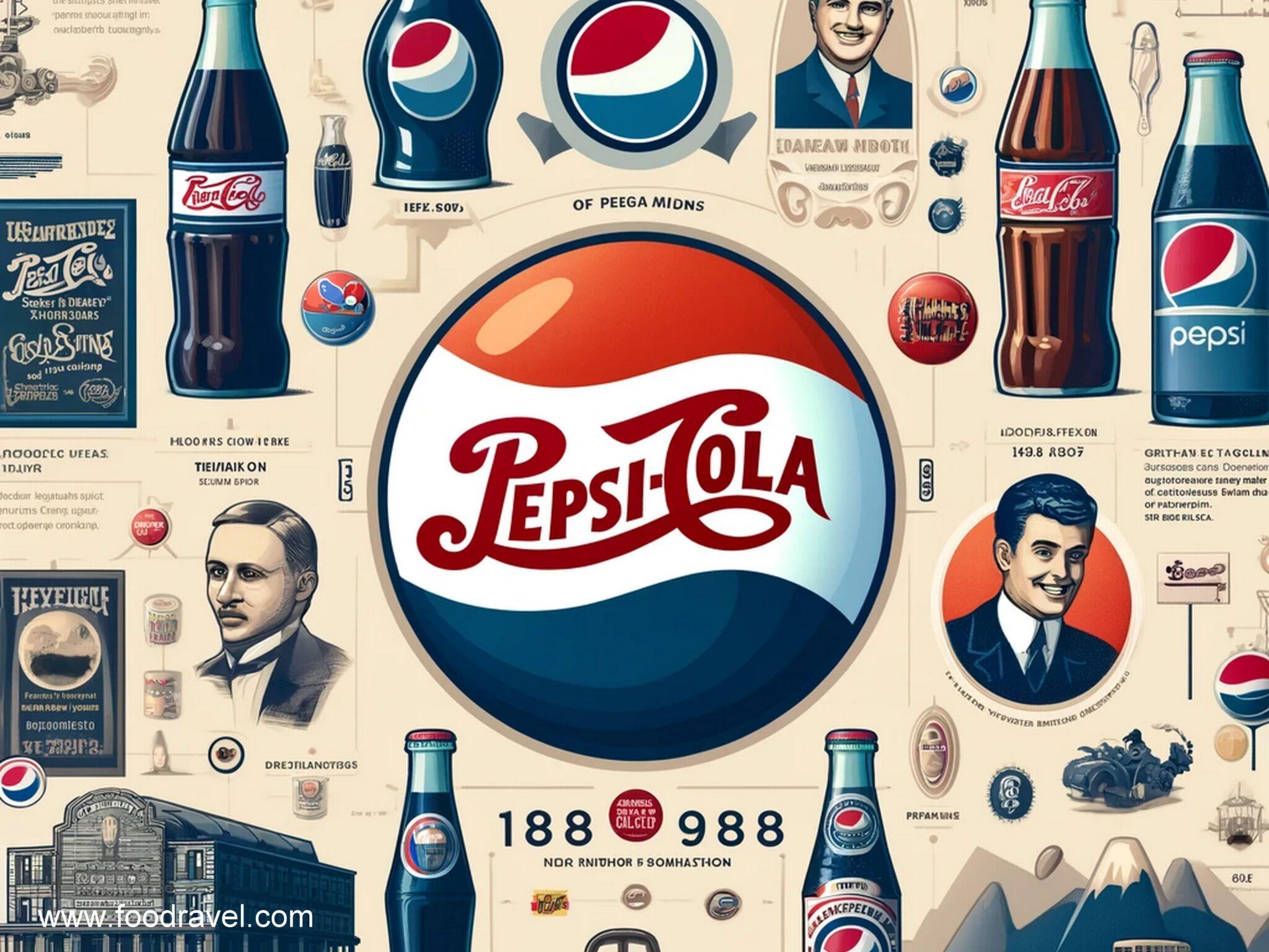History of Pepsi - FoodRavel - Chronological Evolution of Pepsi - Cola